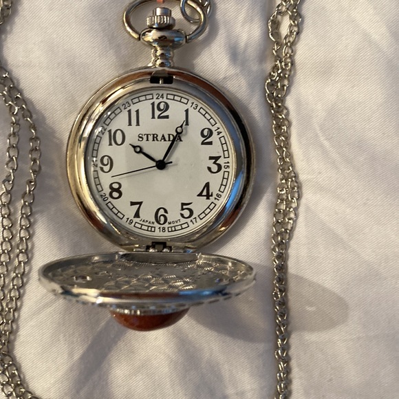 Strada | Accessories | Nwt Strada Necklacepocket Watch With Sparkle ...